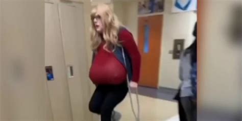 Canadian Trans Teacher With Giant Prosthetic Breasts Reportedly Put On