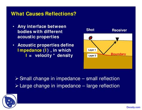 Reflections Seismology Lecture Slides Docsity