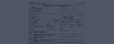 Ss 5 Application Form ↳ Ss5 Printable Form And Fillable Blank Pdf For New