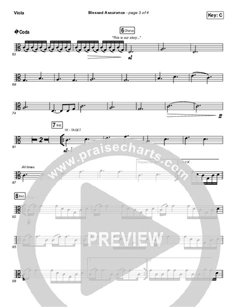 Blessed Assurance Viola Sheet Music Pdf Jeremy Riddle Praisecharts