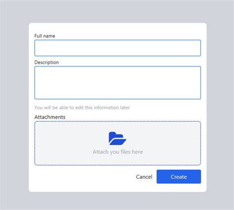 tailwind css contact form with file upload inputs css css grid