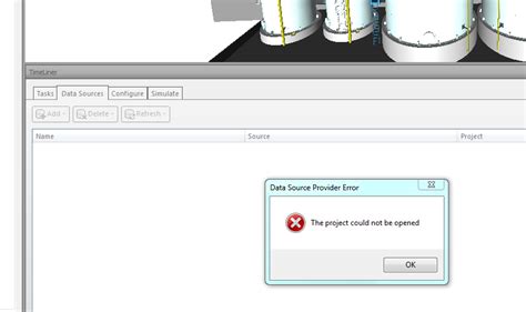 cannot link navis manage 2013 timeliner to ms project 2010 data source