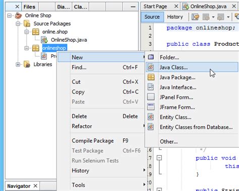how to construct a class in java várias classes