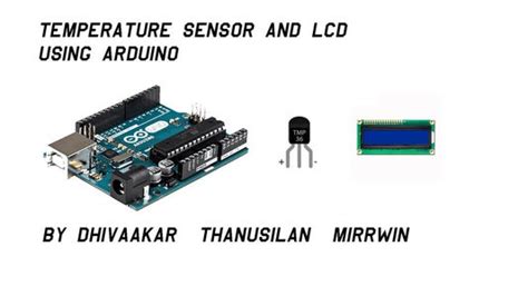 tmp36 temperature sensor and lcd display using arduino