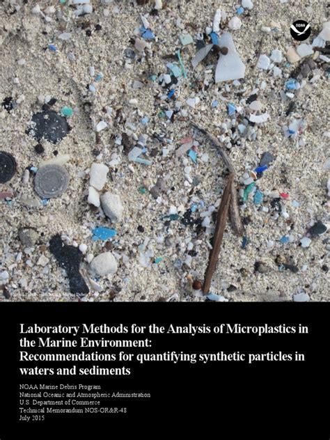 Laboratory Methods For The Analysis Of Microplastics In The Marine