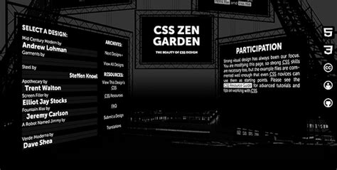 why does css zen garden appear in brackets text editor cargopilot