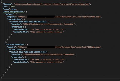 spfx extensions listview command set