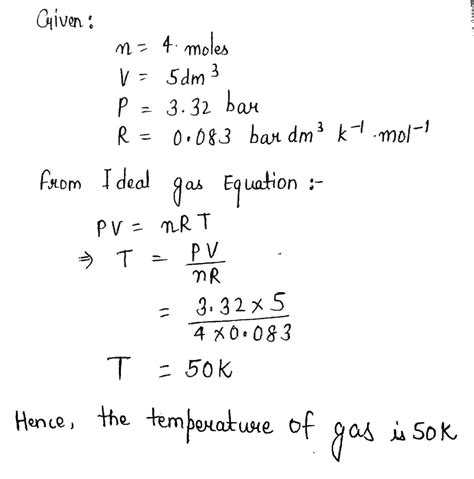 Using The Ideal Gas Law To Calculate Number Of Moles 51 Off