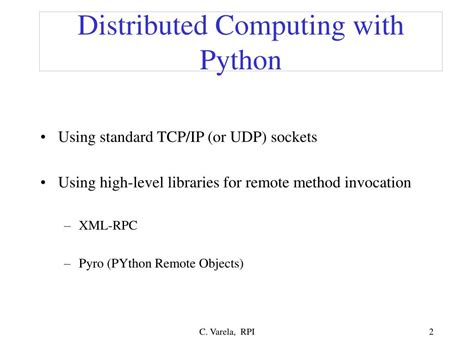 ppt distributed computing with python powerpoint presentation free