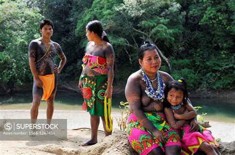 Embera Native Community Living By The Chagres River Within The Chagres