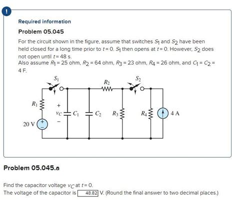 Solved For The Circuit Shown In The Figure Assume That