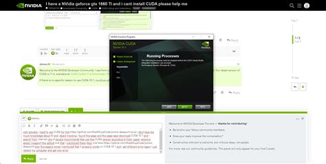 i have a nvidia geforce gtx 1660 ti and i cant install cuda please help