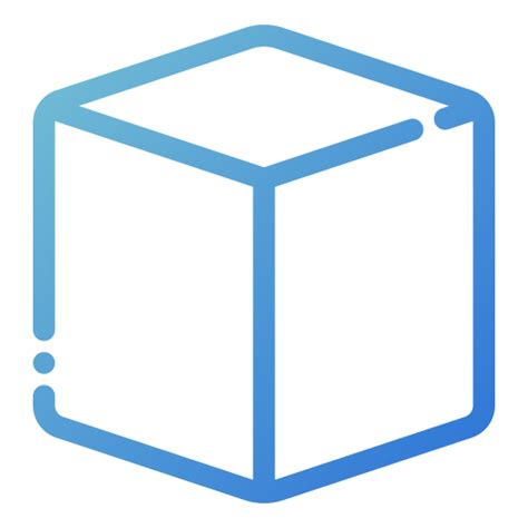 Cube Generic Gradient Outline Icon