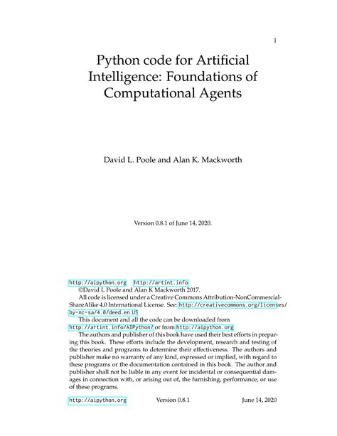 【新书】人工智能python代码，227页pdf，python code for artificial intelligence