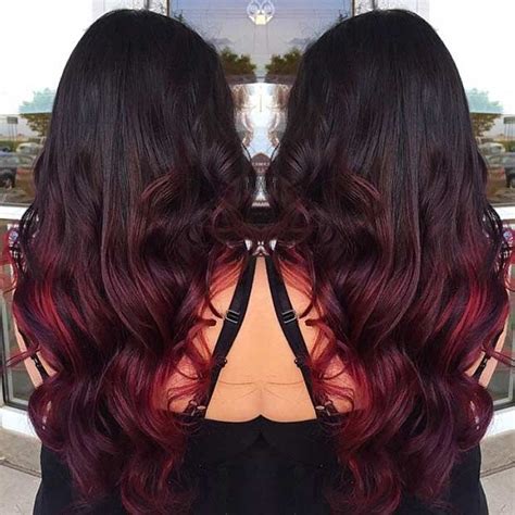 31 Best Red Ombre Hair Color Ideas Stayglam Haarfarben Frisuren