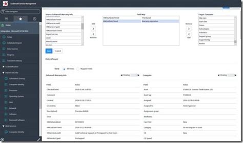 how to customize sccm data in the servicenow cmdb recast software
