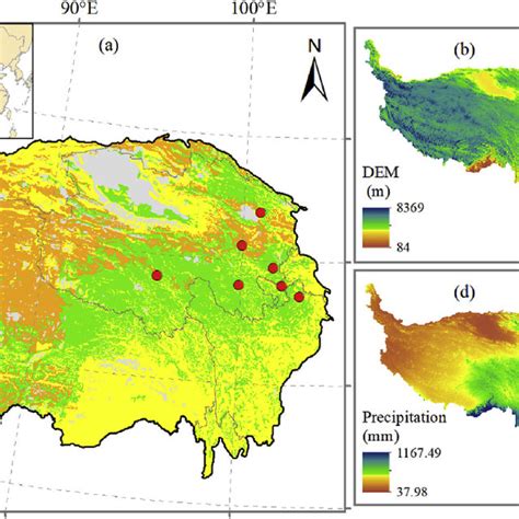 Spatial Distribution Of A Grassland Types And Net Primary