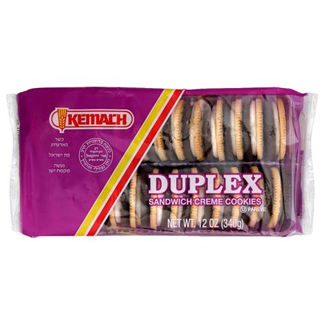 Kosher Kemach Duplex Sandwich Creme Cookies 12 Oz