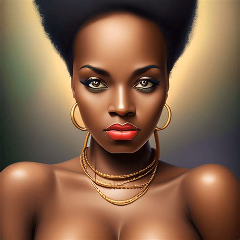 Melanin Dark Skinned Woman Vitiligo Skin Locs Hyperrealistic Luxury
