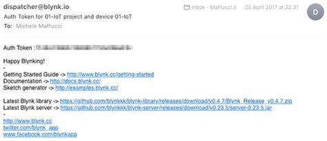 iot con wemos d1 mini usando arduino ide e blynk michele