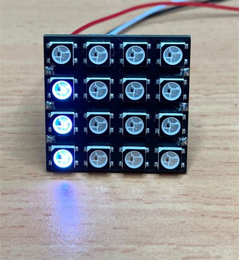 glowbit matrix 4x4 python and micropython guide tutorial australia