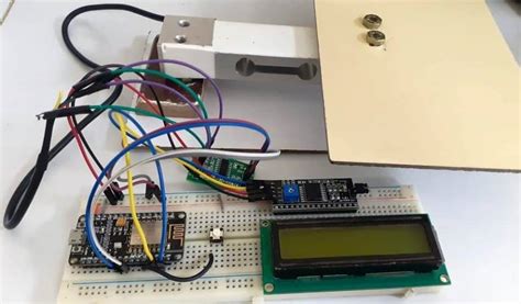 iot weighing scale with hx711 load cell and esp8266