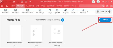 how to combine or merge multiple files into 1 pdf file soda pdf