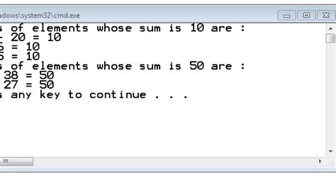 write java program to find all pairs of elements in an array whose sum