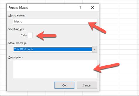 how to record a macro in excel