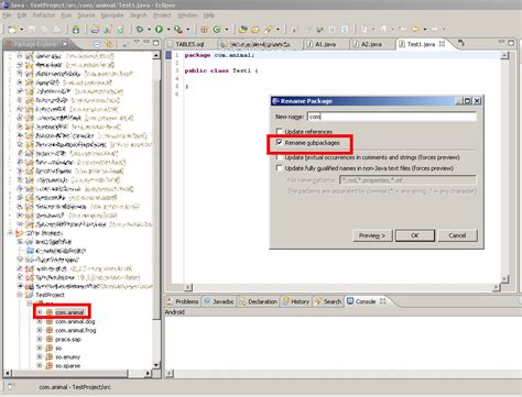 java refactor package structure in eclipse to relocate a package s