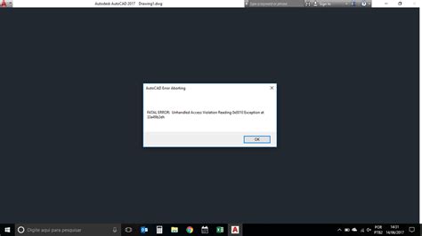 fatal error autocad 2017 autodesk community