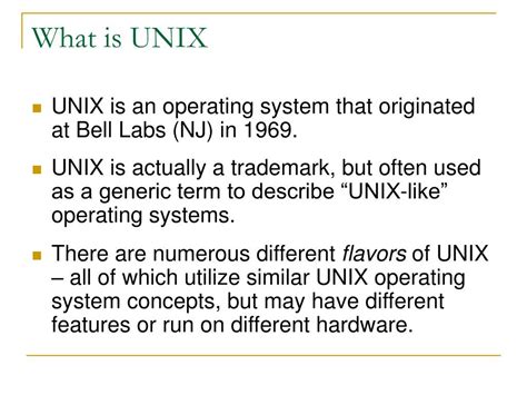 Ppt Overview Of Unix System Administration Powerpoint Presentation