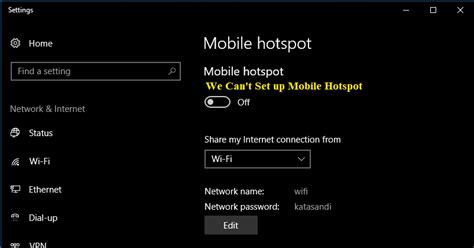 Cara Mengatasi We Cant Set Up Mobile Hotspot Pada Windows 10 Go
