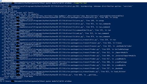 how to compile executable with cx freeze with modules in