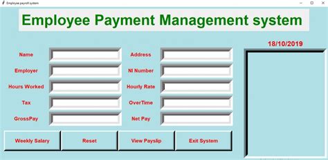 employee payment management system in python with source code genial