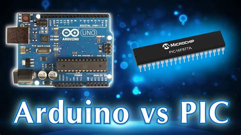 difference between arduino and pic microcontrollers youtube