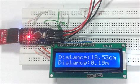 arduino based distance measurement using ultrasonic sensor arduino