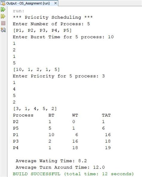 operating system how can i implement non preemptive priority
