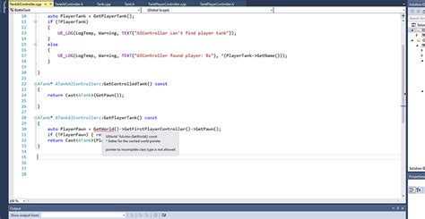 getworld showing as a error in vs but compiles fine talk gamedev tv