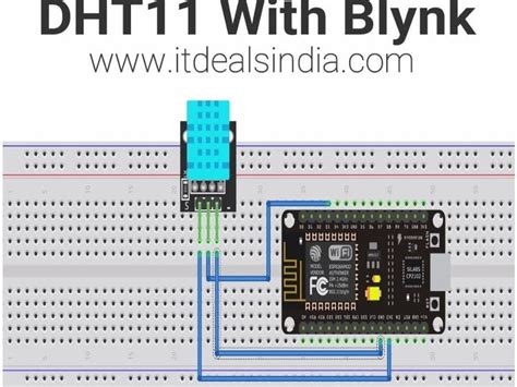 dht11 and nodemcu with blynk sensor electronics