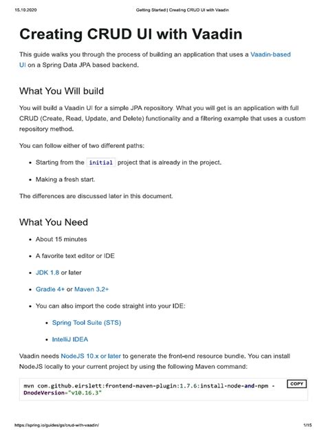 creating crud ui with vaadin pdf