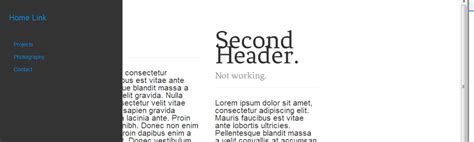 css bootstrap spans not working with full height sidebar