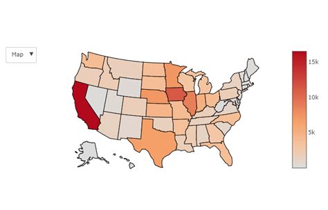 python adding drop down menu to choropleth map to select