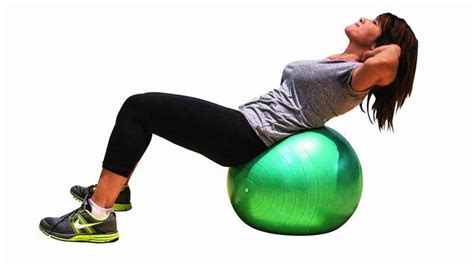 How To Do Abdominal Crunches On An Exercise Ball