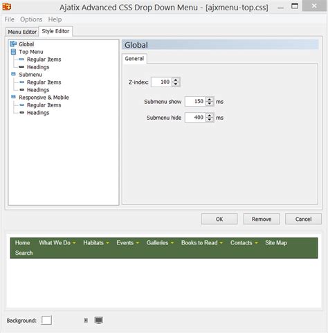 ajatix expression web css menu add ins