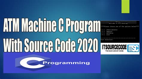 atm machine c program with source code video 2020