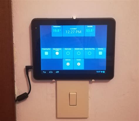 my cheap smart home setup wall mounted controller
