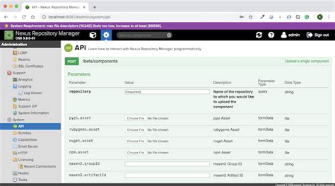 upload artifact lên nexus repository manager sử dụng restful api