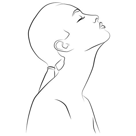 Premium Vector The Girl Is A Line Elegant Oneline Sketches Of A