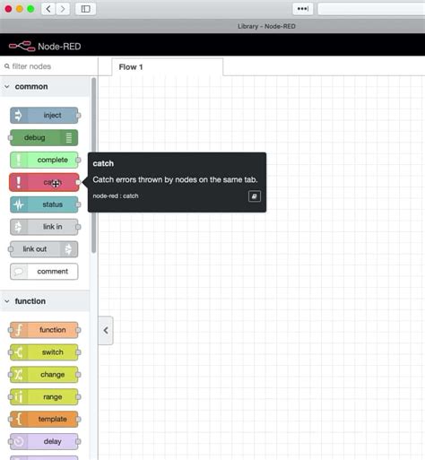 node red basic nodes and configuration tech explorations